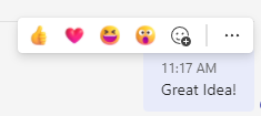Now in public preview: Expanded Reactions | Microsoft Community Hub