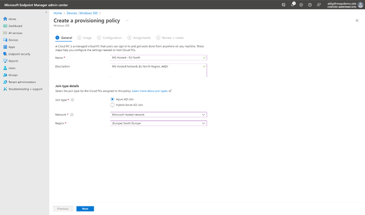 Moving a Windows 365 Cloud PC From One DC Region to Another - MS Hosted ...