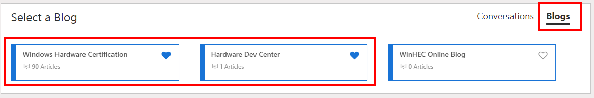 The Hardware Dev Center has a new blog location! | Microsoft Community Hub