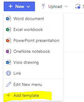 missing document template in the document library | Microsoft Community Hub