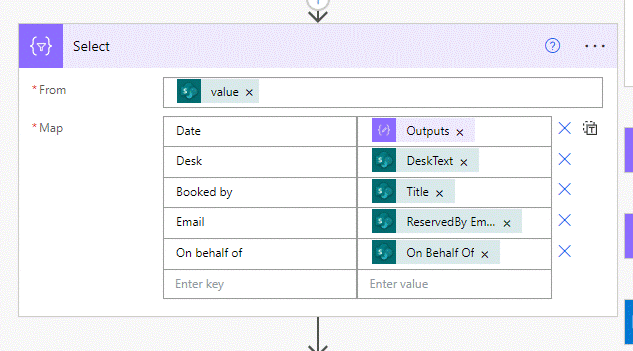 Create a flow to send a weekly email with list data for each row ...