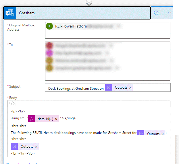 Create a flow to send a weekly email with list data for each row ...