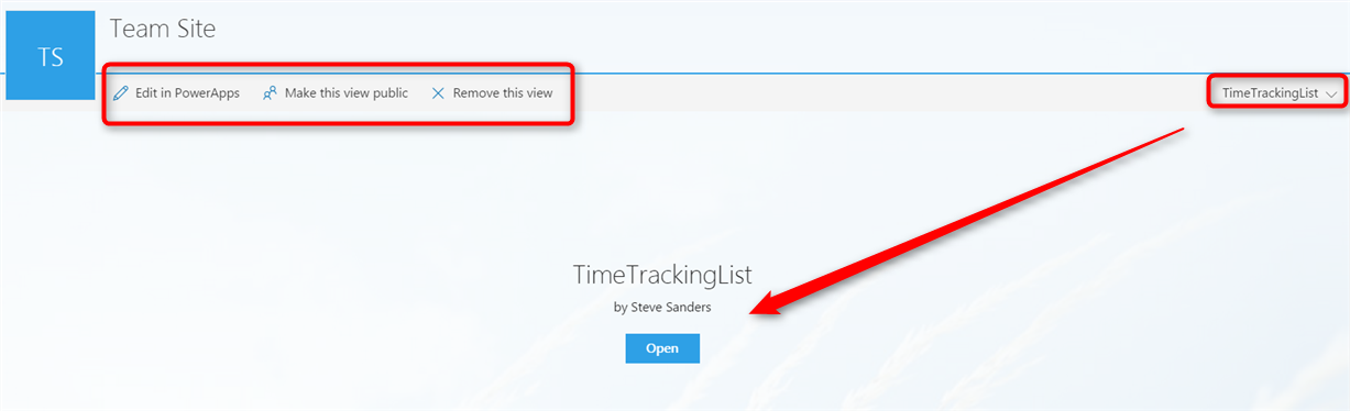 SharePoint List PowerApp from Blank Tablet Template | Microsoft ...