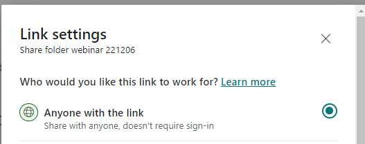 Sharing link with 'Anyone with the link can view' option still prompts ...