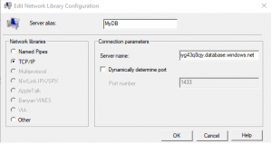 Lesson Learned #33: How to make "cliconfg" to work with SQL Alias (on ...