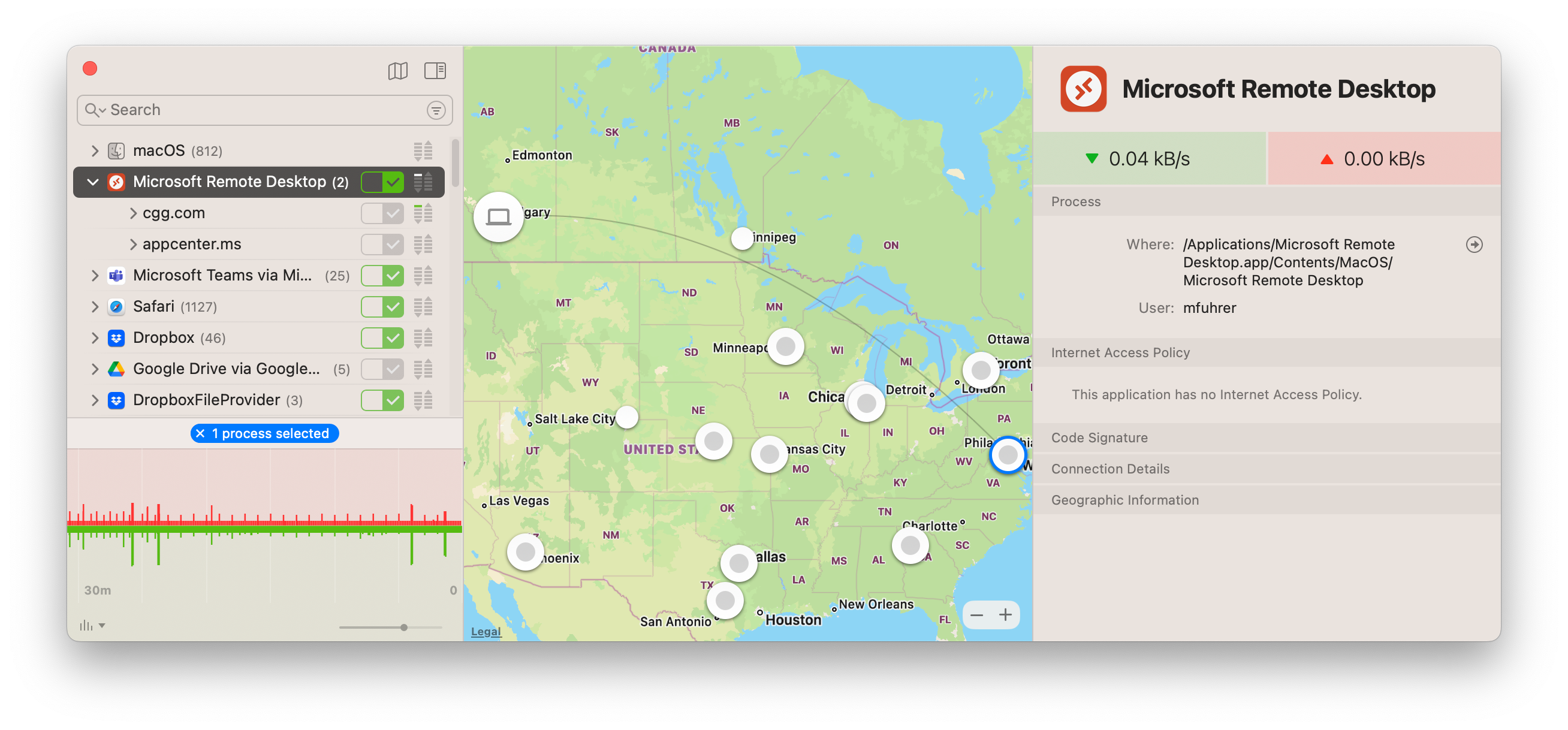 Excessive idle bandwidth consumption for Remote Desktop on macOS ...