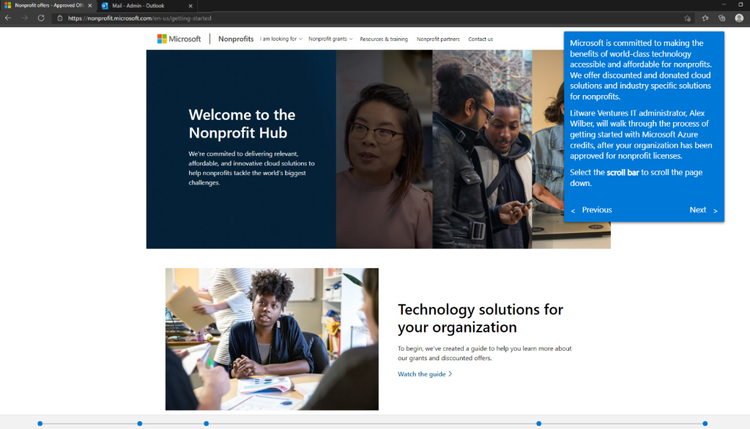 How to activate your non-profit organization’s Azure credits ...