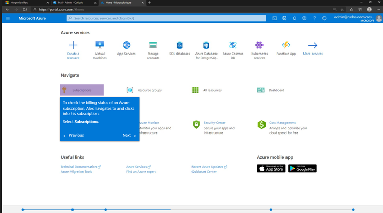 How to activate your non-profit organization’s Azure credits ...