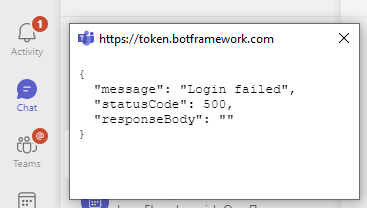 MSTeams Bot, OAuthPrompt (Generic Oauth 2) - token.botframework.com => "Login failed ...