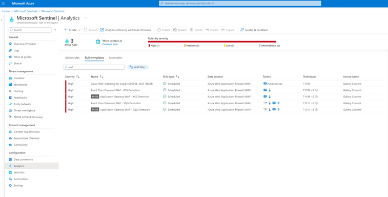 New Blog Post | Automated Detection and Response for Azure WAF with Sentinel | Microsoft ...