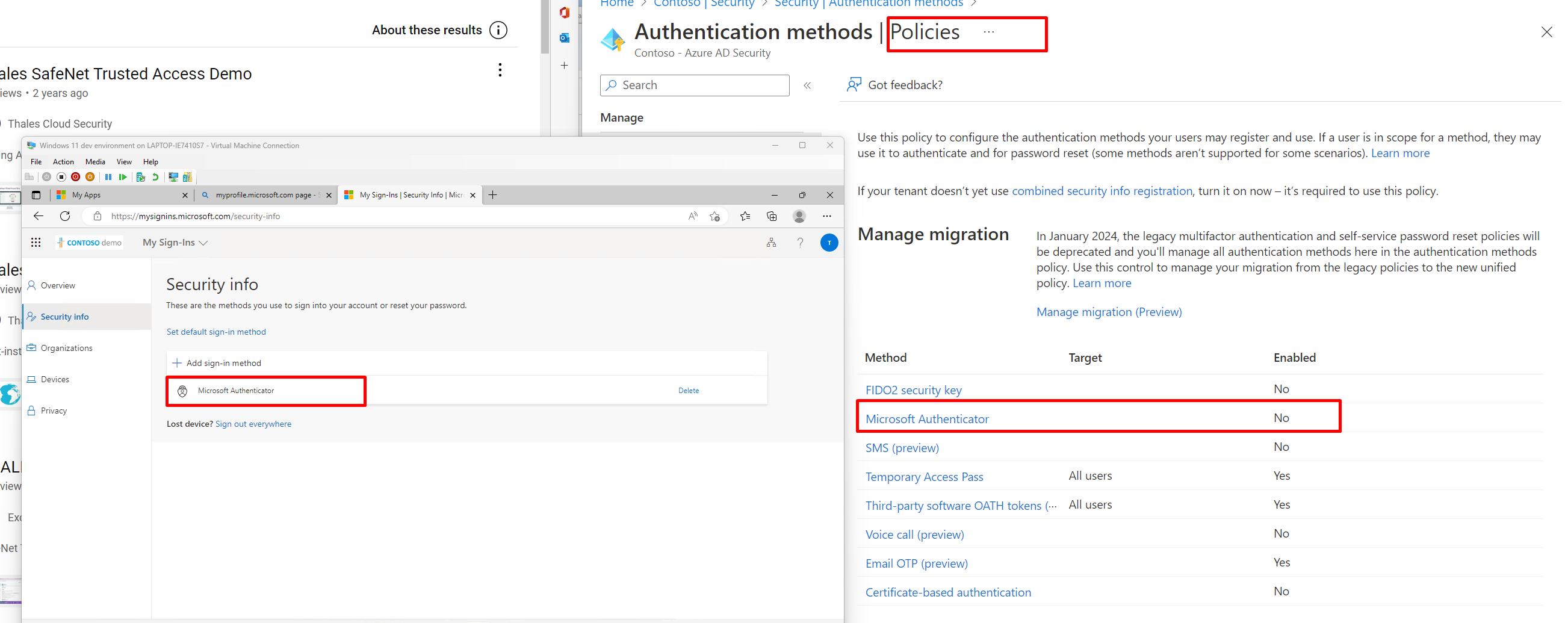 Azure AD Authentication Method Policy is not disabling user from Adding MA APP | Microsoft ...