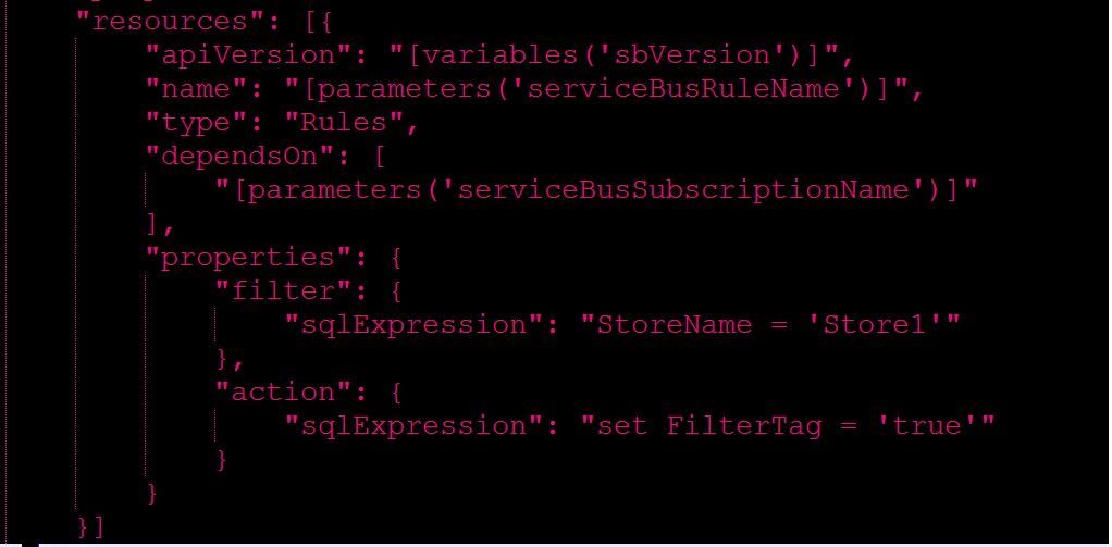 Rules (Filter) and Actions for Subscription using Resource Manager ...