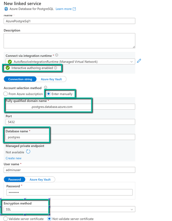 How To Access Azure Postgresql Flex Server From Adf Managed Vnet Using A Private End Point