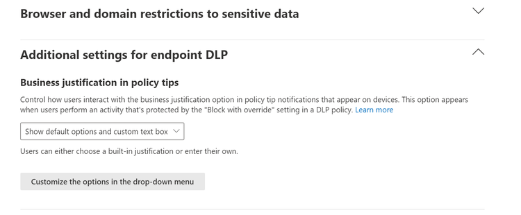Endpoint DLP - Different Block with Override notification for ZIP files ...