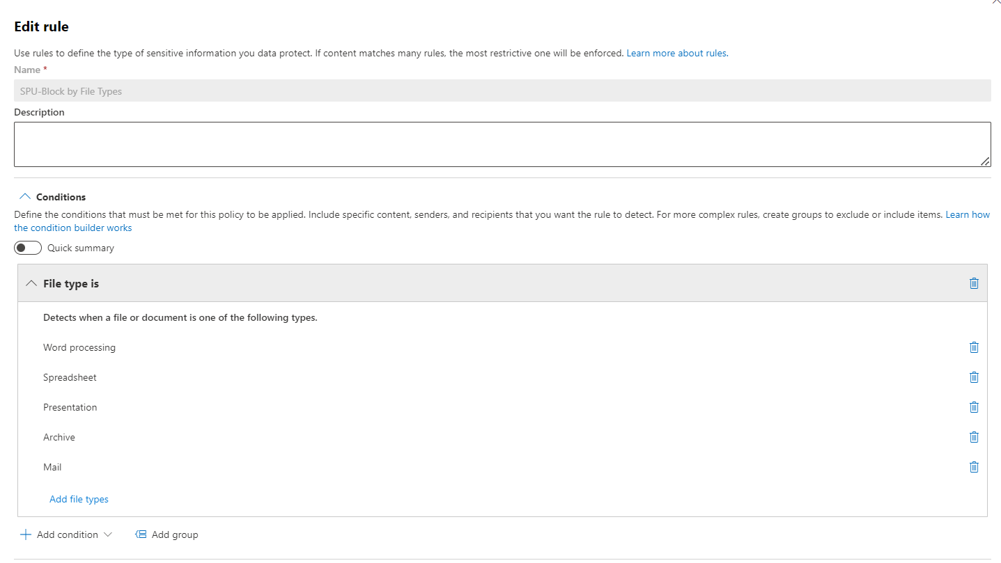 Endpoint DLP - Different Block with Override notification for ZIP files | Microsoft Community Hub