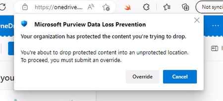 Endpoint DLP - Different Block with Override notification for ZIP files ...