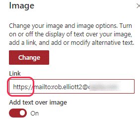 mailto not working with button | Microsoft Community Hub