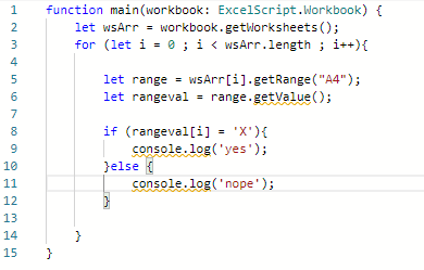 Office Script If Statement not working | Microsoft Community Hub