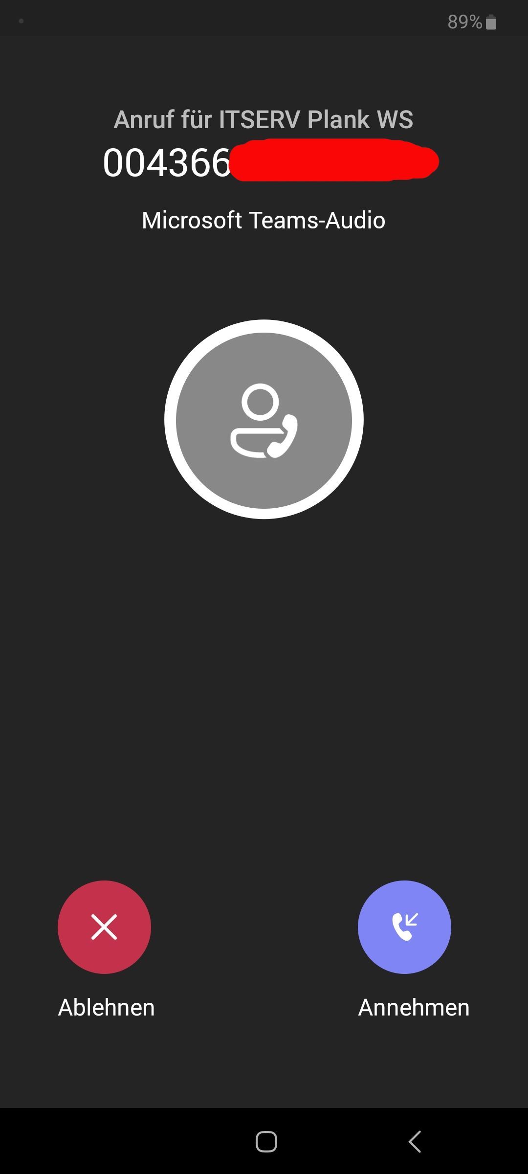 Incoming call display issue with contact names on Teams mobile app ...
