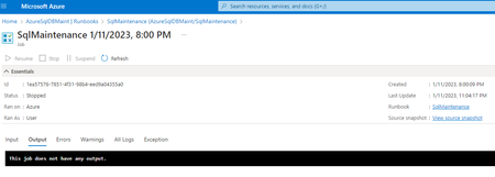 Automating Azure SQL DB index and statistics maintenance using Azure Automation | Microsoft ...
