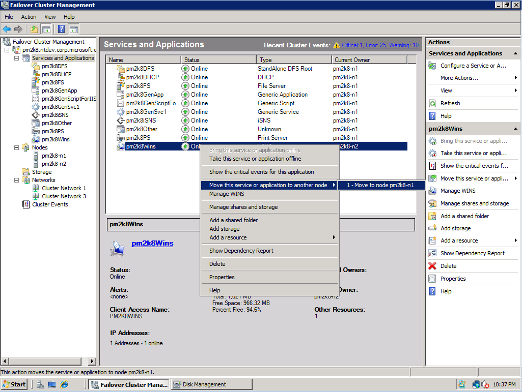 Rolling Upgrade to Windows Server 2008 SP2 Failover Clustering ...