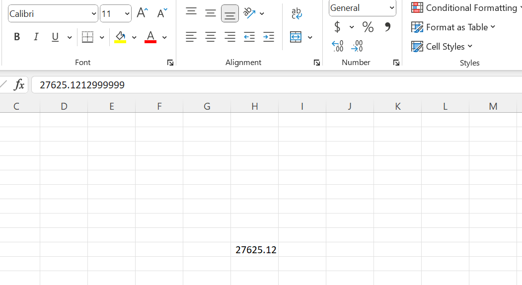 Excel formula bar displaying different value | Microsoft Community Hub