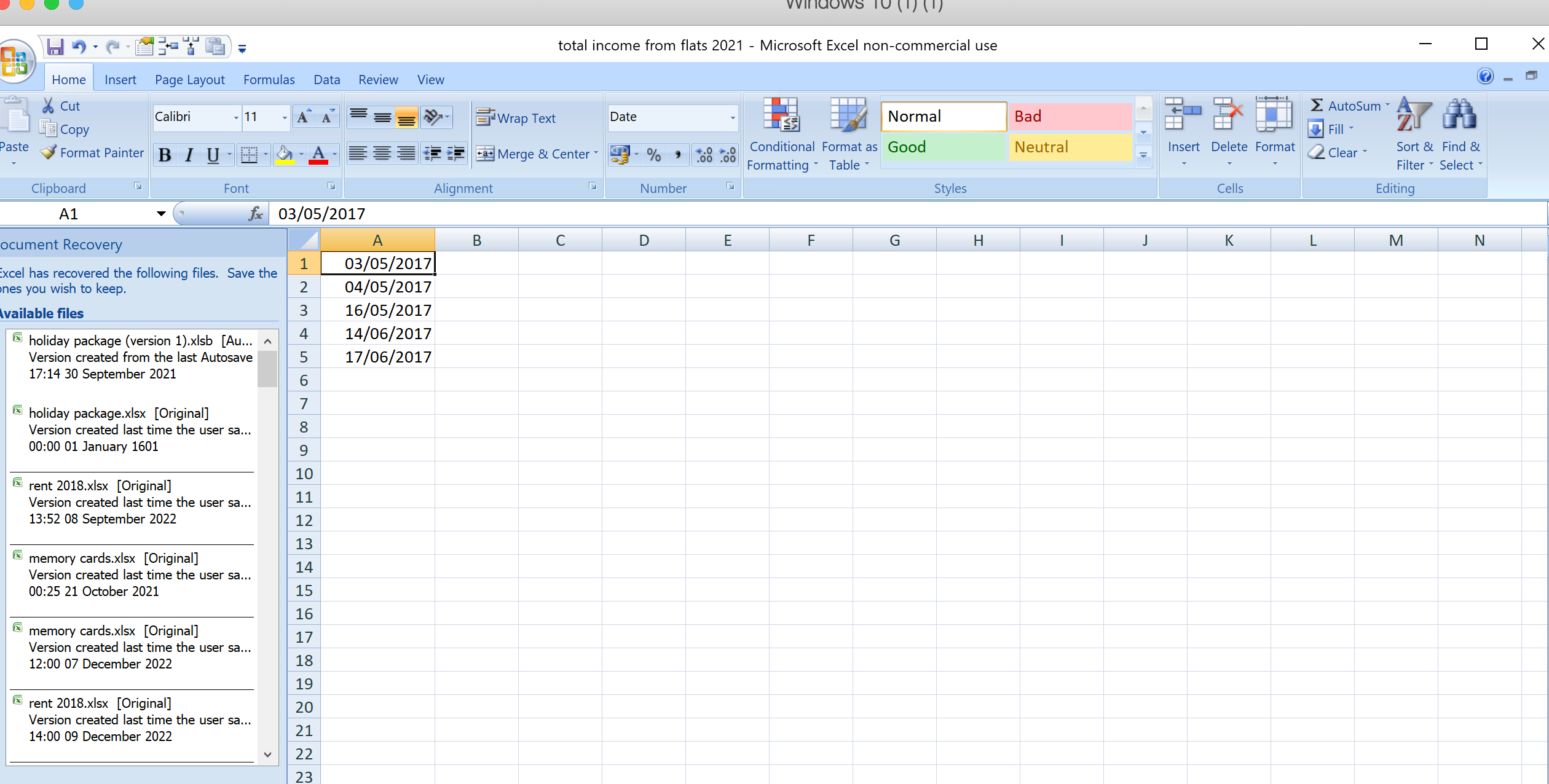 date problem in excel | Microsoft Community Hub