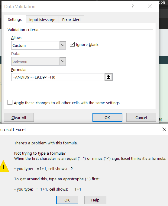 Trying To Use Formulas In Data Validation Microsoft Community Hub