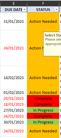 Cannot conditionally format based off of another row. | Microsoft Community Hub