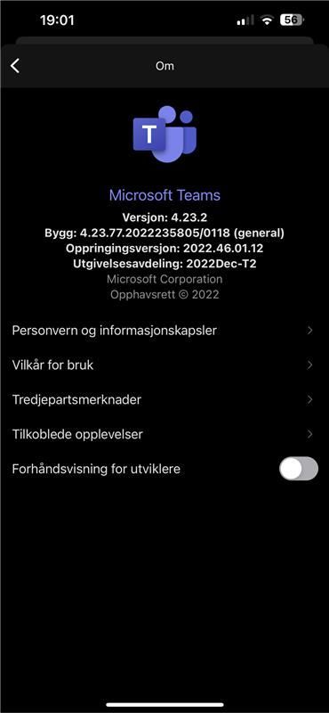 App installed in Teams native is not showing up in iOS Devices ...