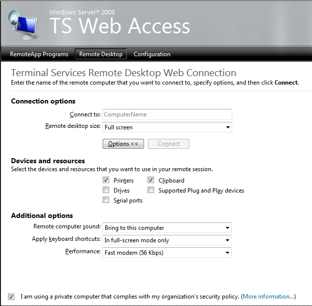 WS2008: Terminal Server Web Access Architecture | Microsoft Community Hub