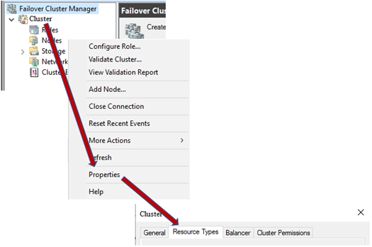 Windows Server 2016/2019 Cluster Resource / Resource Types | Microsoft ...