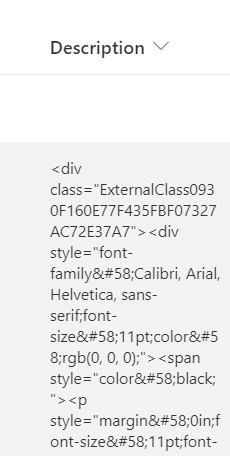 HTML Column Formatting | Microsoft Community Hub