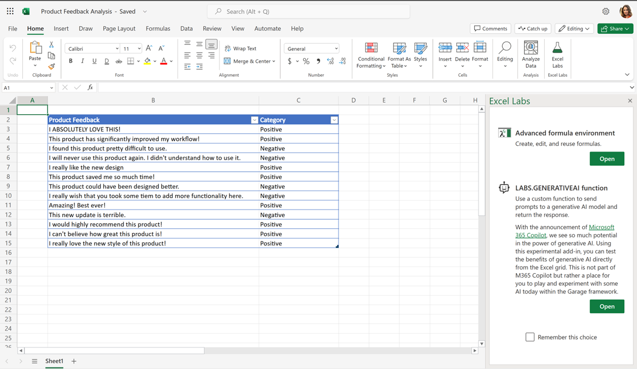 Advanced Formula Environment is becoming Excel Labs, a Microsoft Garage ...