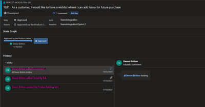 How to retrieve the "description" of historical changes to a Work Item. | Microsoft Community Hub