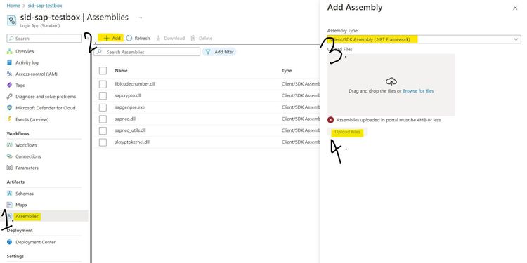 Using Logic App Standard to connect to SAP