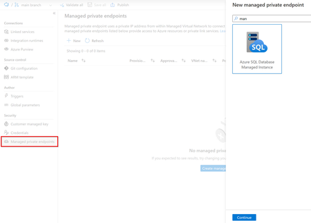How to connect Azure Data Factory to SQL Managed Instance over private ...