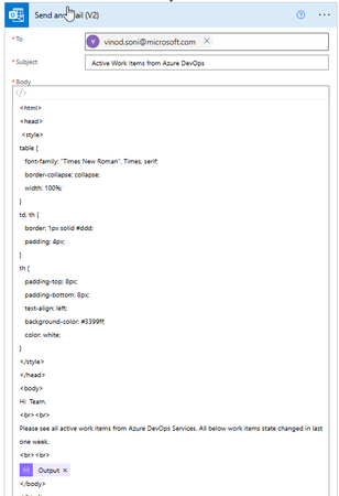 Azure DevOps Customize Email Notifications using Power Automate
