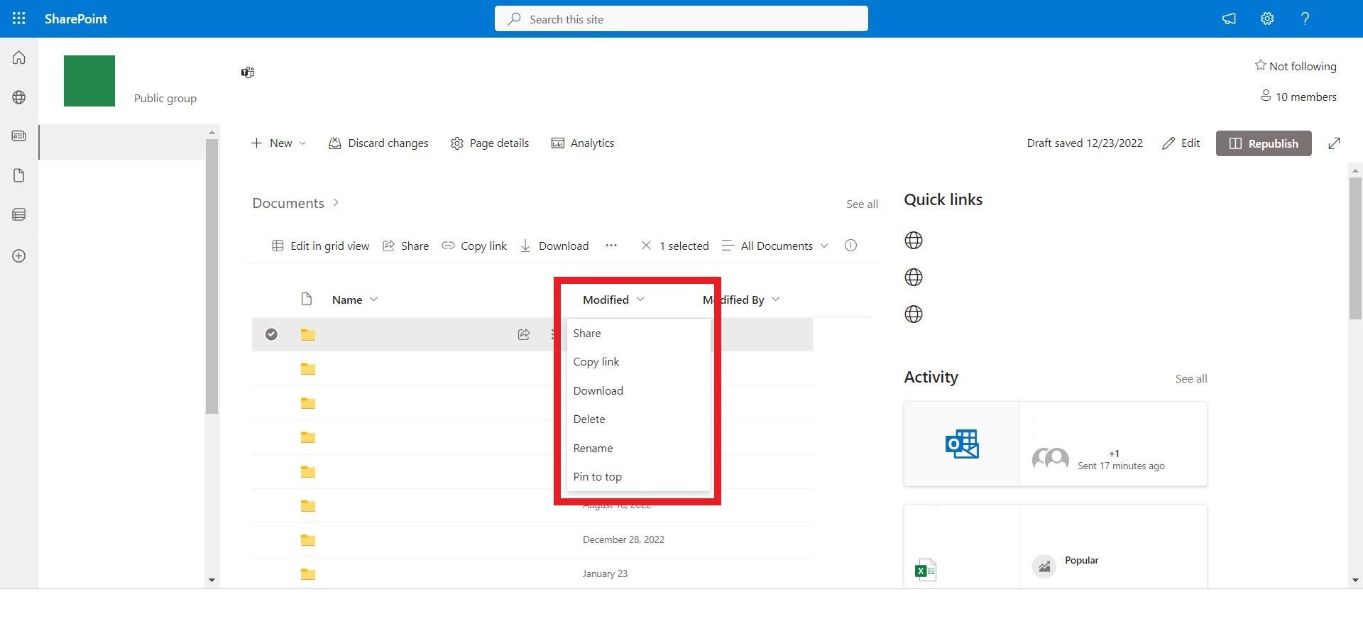 Moving files in SharePoint in Microsoft 365 | Microsoft Community Hub