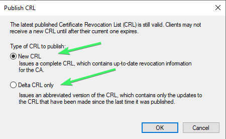 Disabling Certificate Revocation List (CRL) Caching on IIS 10.0 ...