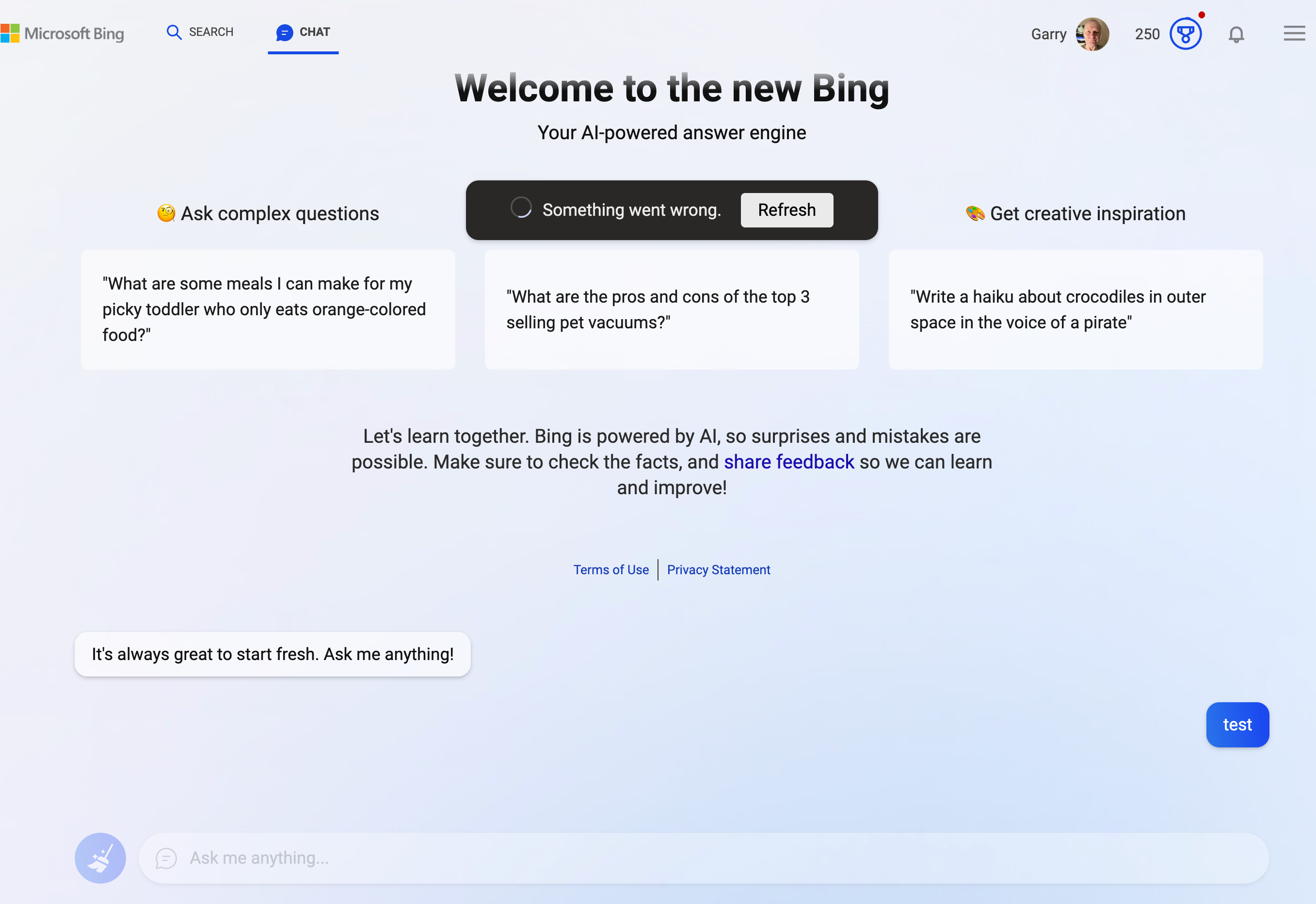 Chat hangs on my 24" iMac using Microsoft Edge/Bing | Microsoft ...