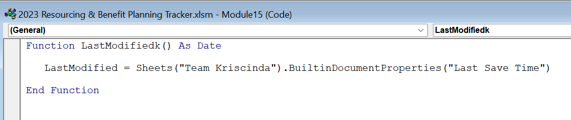 How can I create a last modified macro for each worksheet? | Microsoft ...
