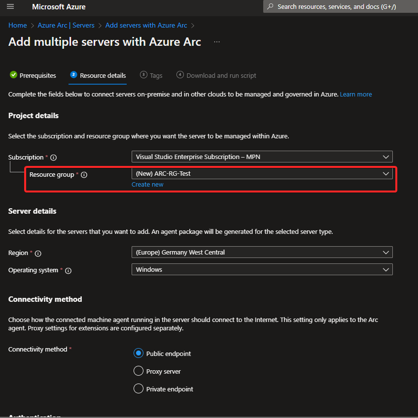 Arc resource group not created in correct location | Microsoft ...