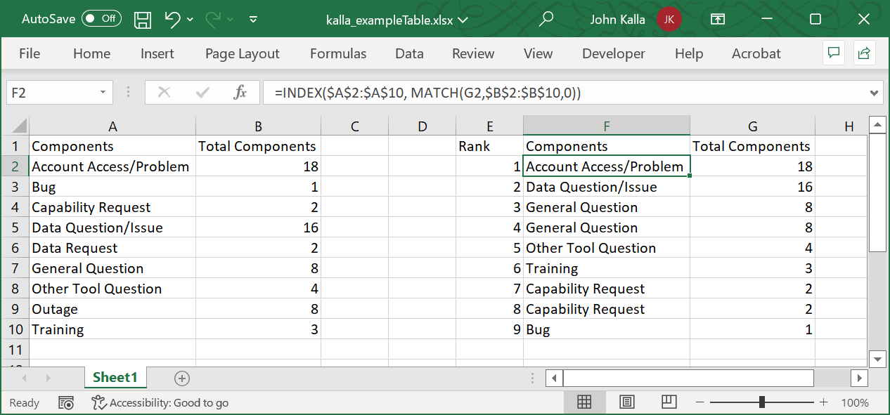 Excel 2016 INDEX MATCH fixing duplicate entries | Microsoft Community Hub Excel 2016 INDEX MATCH fixing duplicate entries | Microsoft Community Hub