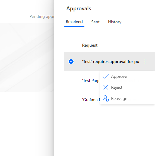 Approval Screen on Review Approvals Button for Site Pages | Microsoft ...