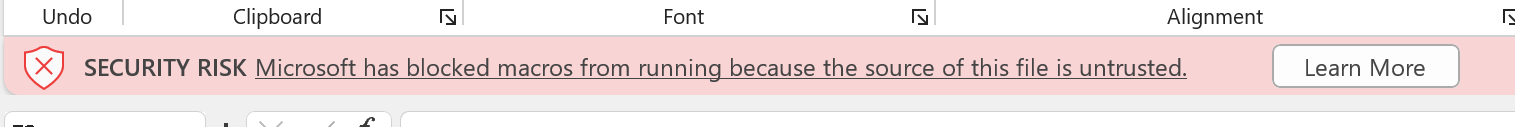 issue with Macros untrusted file | Microsoft Community Hub