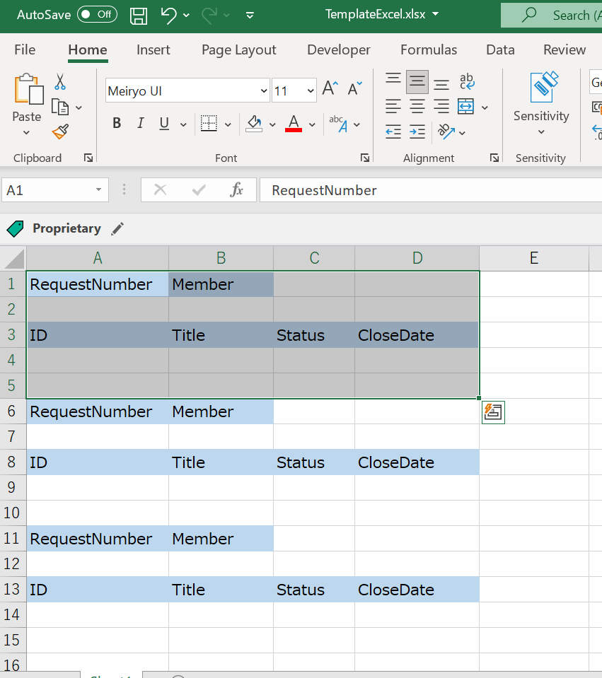 Table with Header that are in different row | Microsoft Community Hub