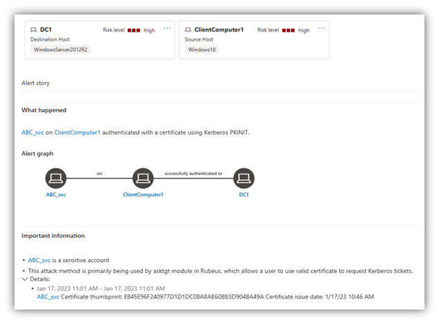 Microsoft Defender for Identity now detects suspicious certificate ...
