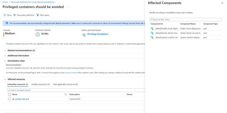 Leveraging Defender for Containers to simplify policy management in ...