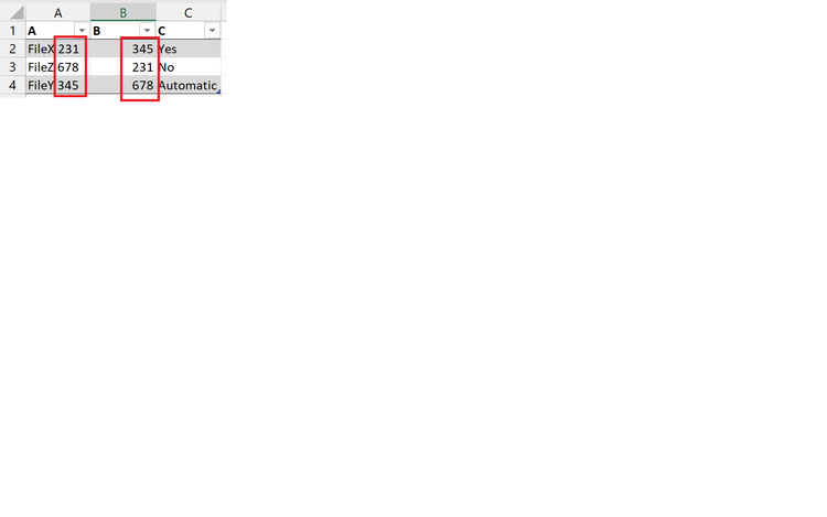 How To Match Two Columns That Have Common Values Together Microsoft 1336